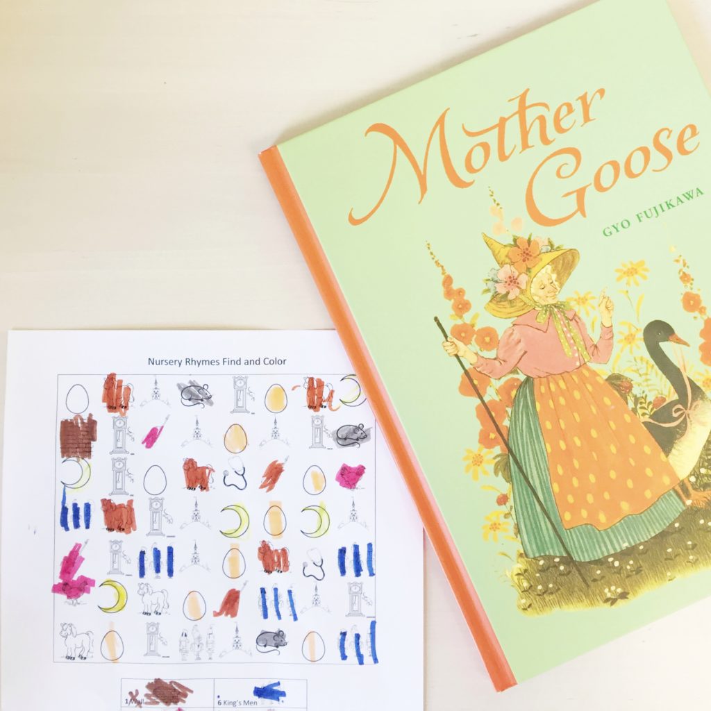 Nursery Rhyme Find And Color My Storytime Corner Nursery Rhyme Find And Color My Storytime Corner